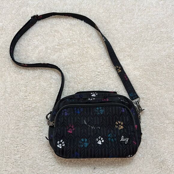 lug | Bags | Lug Ranger Mini Paws Black Crossbody Bag | Poshmark